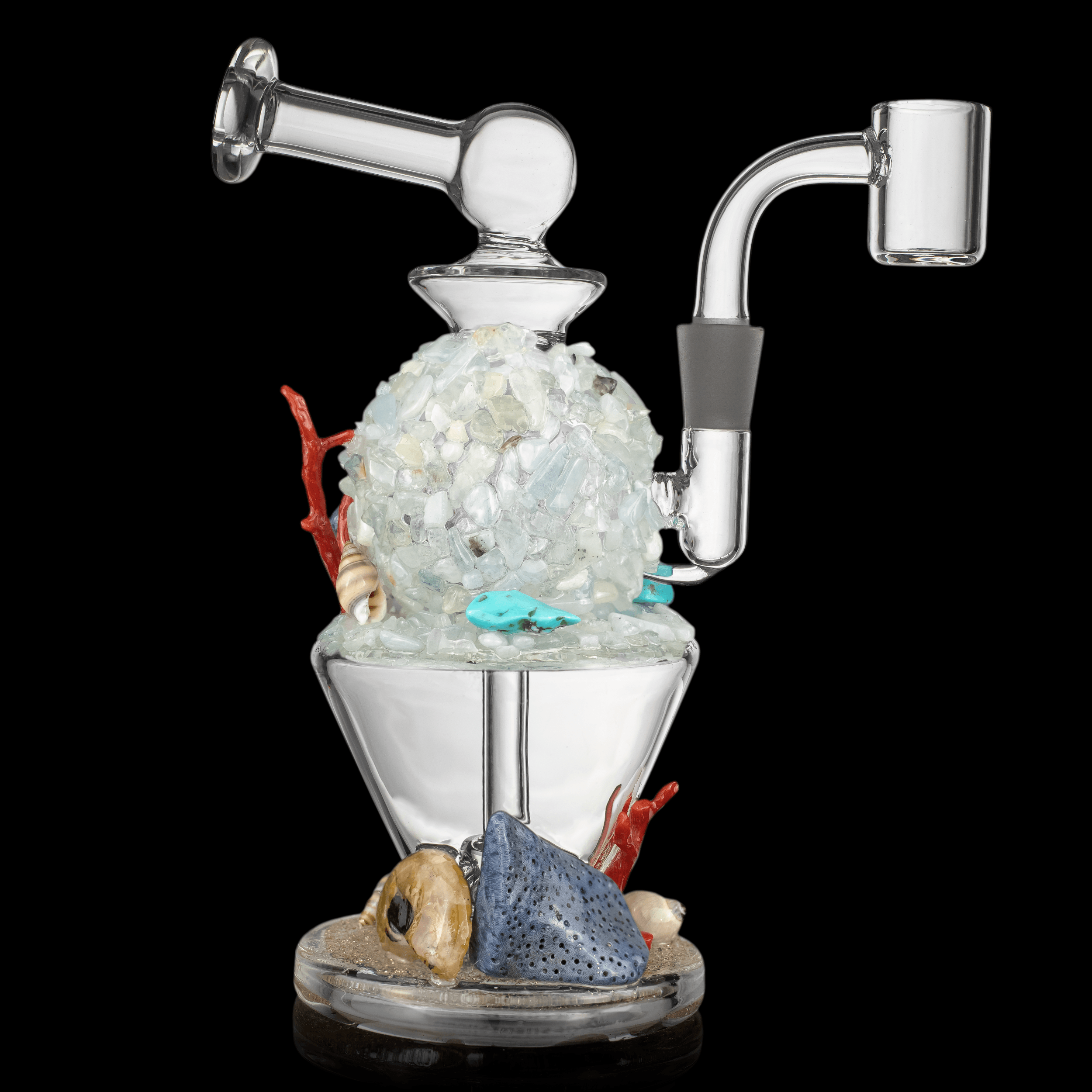 MJA X Alchemy Charm Gemini Dab Rig- LE Coral Collection