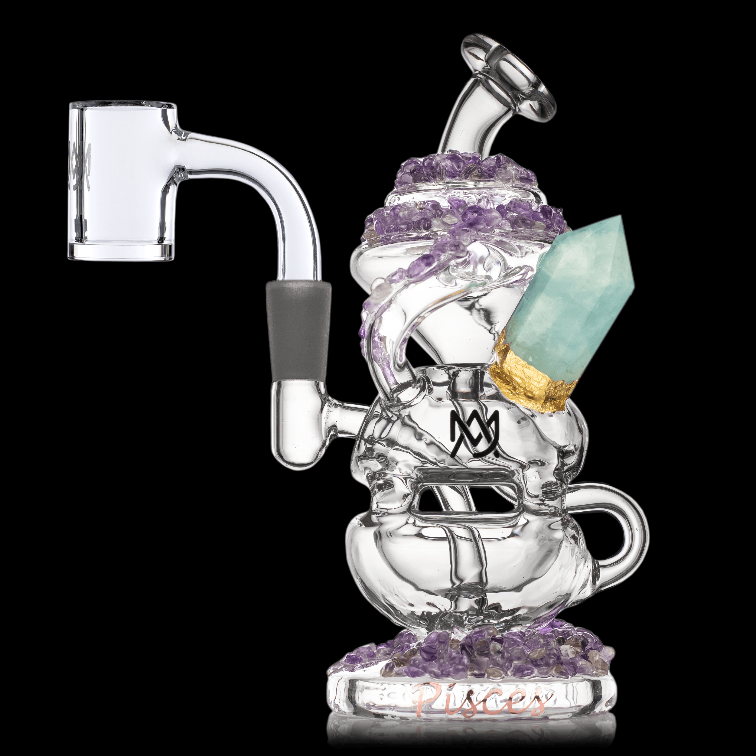Pisces Infinity Mini Dab Rig- MJA x Alchemy Charm