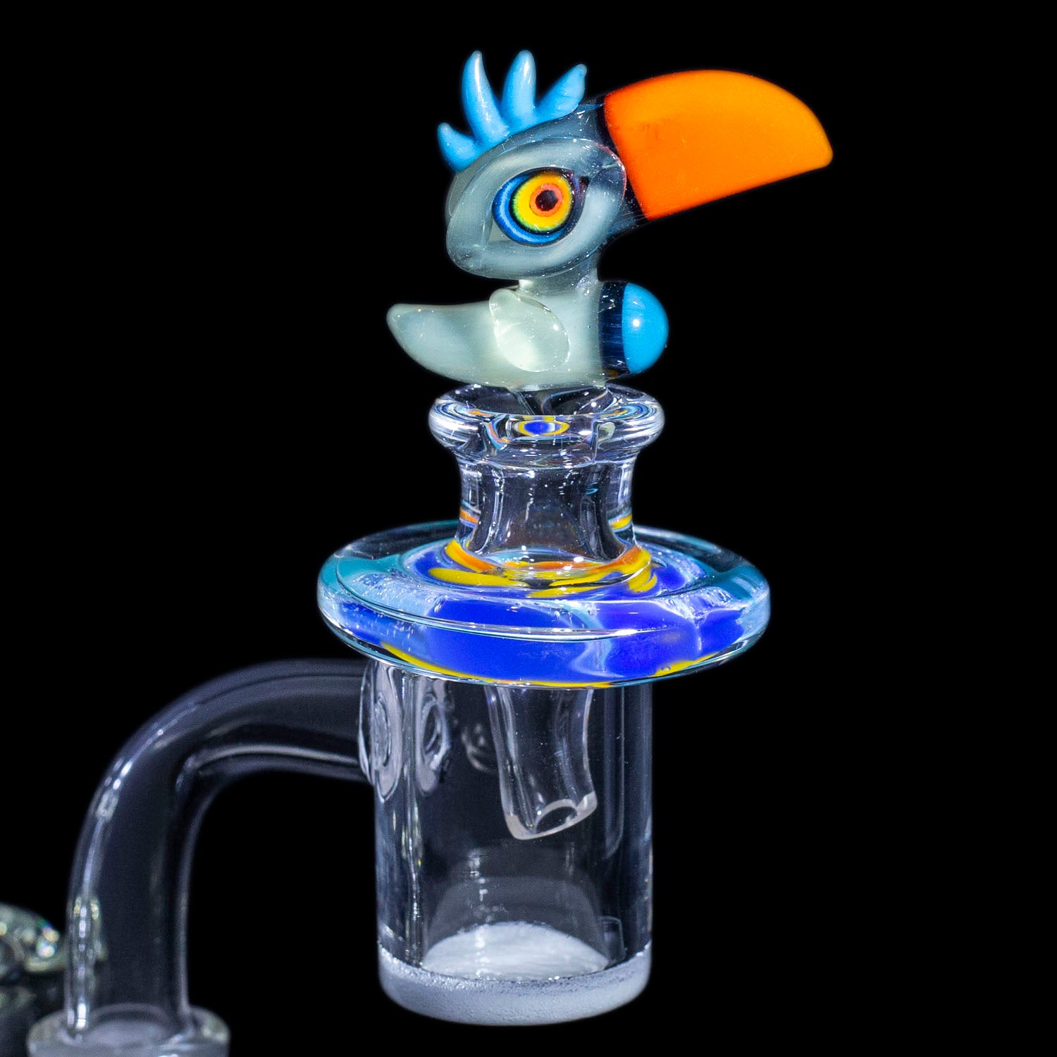 RJ Glass Blue Flat Cap #1